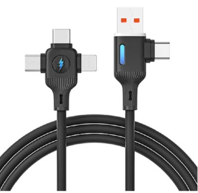 China 65W PD Fast Charging Cable,5-Core Pure Copper, Silicone, LED Indicator, 1m,Both color and logo are customizable for sale