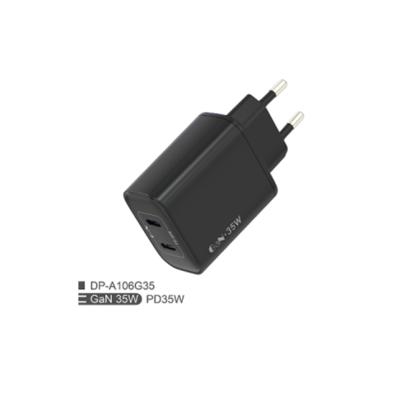 China 35W Dual USB-C PD Charger,Mobile phone charger,US Plug, Black/White for sale