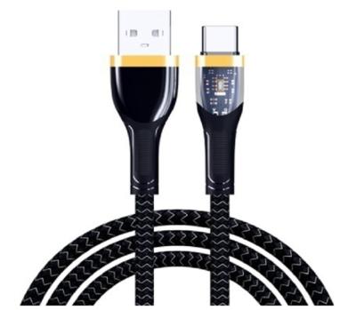 China 4-Core Braided Fast Charging Cable,USB-A to Type-C, 24-Strand Nylon, Aluminum Shell for sale