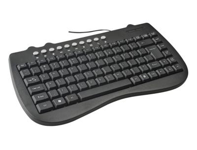 China Wired Multimedia Keyboard,86 Keys + 10 Hotkeys, Waterproof, 2.8m Cable for sale