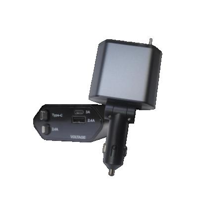 China 100W Aluminum Alloy Car Charger with 66W PD, USB-A & Lightning, for Apple/Android Devices for sale
