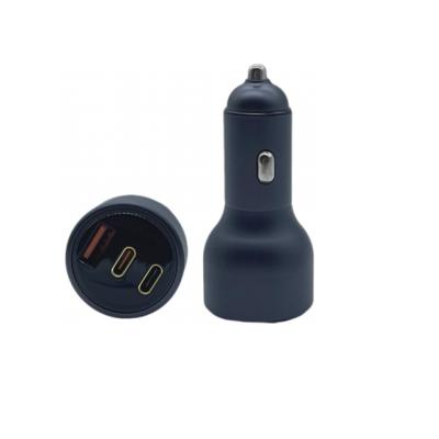 China 95W Car Charger, Dual Type-C + USB-A, 65W PD Fast Charging for sale