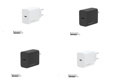 China 45W PD+QC Fast Charger (EU Plug), Black/White, Color Box for sale