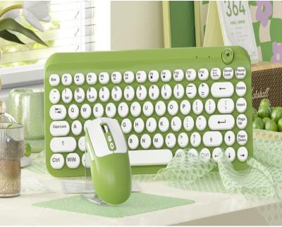 China 2.4G & BT Dual-Mode Keyboard Mouse Combo, 78-Key Metal Plate + Rotary Knob, 500mAh for sale