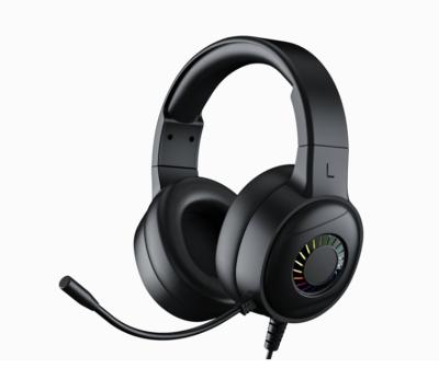 China 40mm Wired Gaming Headset with Fixed Rainbow LED & Long Mic for sale