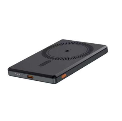 China 5000mAh Magnetic Wireless Power Bank, 20W Bidirectional Type-C, Grade-A Polymer 9.5mm Ultra-Slim, Gunmetal for sale