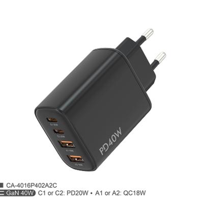 China 40W PD+QC Dual Fast Charger,US Foldable Plug,5V3A/9V2A/12V1.67A Multi-Voltage Output, iPhone/Android Compatible Color Box for sale