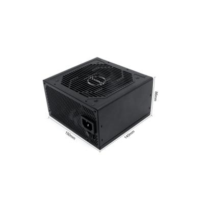 China ATX PC Power Supply 120mm HYB Fan, Black Coating Flat Cable PSU, 80+ Standard / Bronze / Gold Optional, Wide Voltage AC100-240V for sale