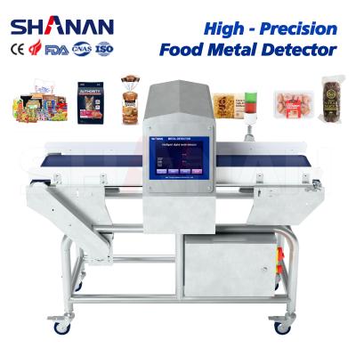 China Full Structure Takes Of Stainless 304 Customize Tunnel Size Food Metal Detector with Automatic Stop Belt for sale