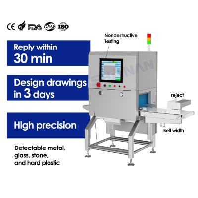 China Nondestructive Testing Food X-Ray Inspection Systems Machines for Quality highly efficient contaminant detection for sale