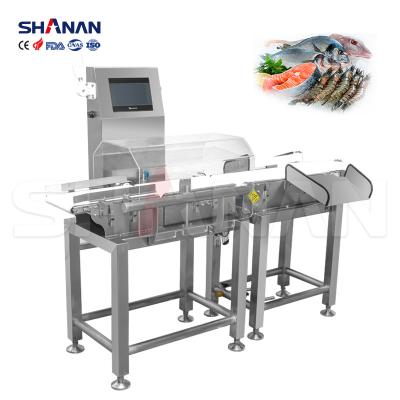 China Frozen Fish Checkweigher Scale With Automated Sorting checking weigher reject System For Quality Products for sale