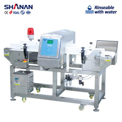 China Water Proof Automatic Food Rinseable with water Metal Detector Food Metal Detection Equipment for sale