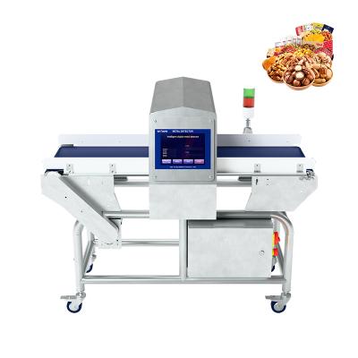 China Conveyor Belt Touch Screen Aluminum Foil Packaging food Products Metal Detector for sale