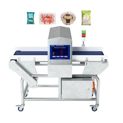 China Food Cheese Cracker And Biscuit Factory Conveyor Belt Metal Detector for sale