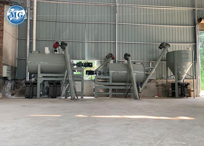 Automatic simple dry mortar plant