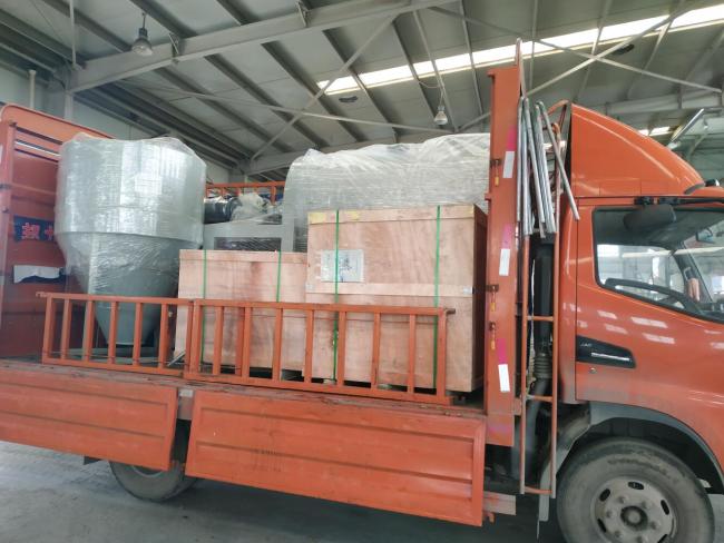 Simple dry mortar production line