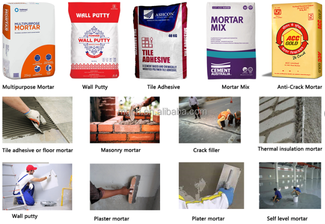 High Quality Dry Powder Mortar Production Line Wall Putty Sand Cement Mixer Equipment Ceramic Tile Adhesive Making Machine