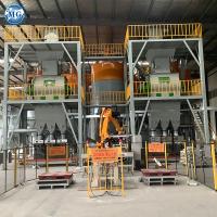 China 4m Height Automatic Tile Adhesive Production Line With Batching & Packaging System for sale
