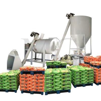 China Lange garantie 3-4 tph 18kw Dry Mortar Production Line Muur Putty Gips Sand Cement Mixer Keramische tegels Kleefglue Grout Maker Te koop