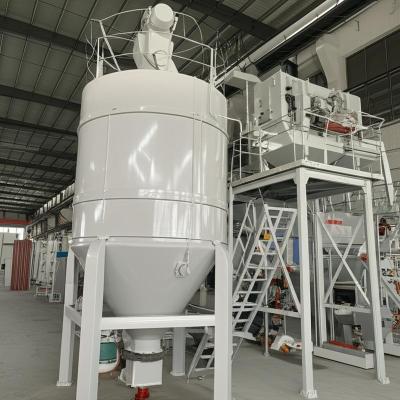Китай Завод для непрерывной смешивания сухого миномета, оборудованный смесителем и автоматической системой упаковки продается