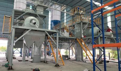 China PLC Control Tile Adhesive Machine Production Line With Air Compressor System for sale
