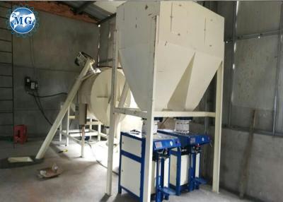 China Simple Tile Adhesive Mortar Plant 18kw With Automatic Weighing And Packing for sale