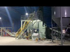 4m Automatisch Tegel Zelfklevend Ceramisch Mortier 100t/H met Gedwongen Tweelingschachtmixer