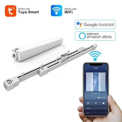 Cina Electroplated Adjustable Curtain Track And Super Silent Electric Motor With Remote Control in vendita