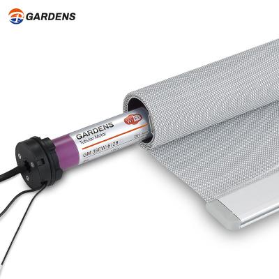 China 16mm Smart Tubular Motor Automatic Zebra Roller Blinds Motorized Goolgle Alexa Remote Control en venta