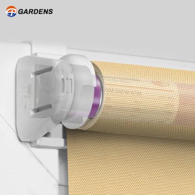 中国 16mm Smart Tubular Motor Automatic Zebra Roller Blinds Motorized Goolgle Alexa Remote Control 販売のため