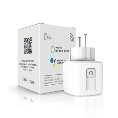 China Bulk ROHS EU WiFi Smart Wiring Devices Plug With Energy Monitoring for sale