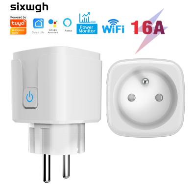 China French Type E WiFi Smart Energy Usage Plug PC+ABS Housing V0 Fire Retardant 240v for sale