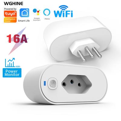 China Brazil Standard WiFi Smart Wiring Devices Plug High Wattage 16A Type N V0 Fireproof for sale