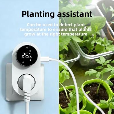 China Smart WiFi Thermostat with 16A High Load, Voice Control & LED Knob Screen for Easy Temperature Management for sale