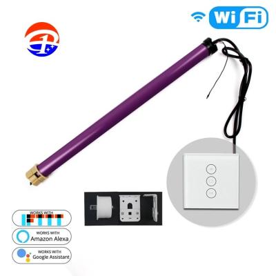 中国 Zebra Blinds Cassette Curtain Motor Automatic Motorized APP WIFI Control Smart Zebra Shades 販売のため