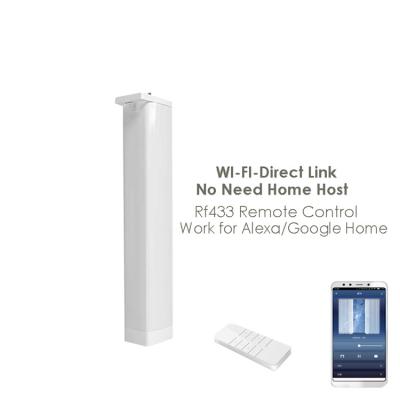 Cina Smart Device elettrico motorizzato bianco della casa della tenda TUYA del motore astuto telecomandato della tenda di Wifi in vendita