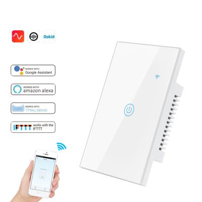 Κίνα 1/2/3 συμμορίας WiFi RF έξυπνος διακόπτης 2 τοίχων αφής διακοπτών 100V έξυπνος τρόπος προς πώληση
