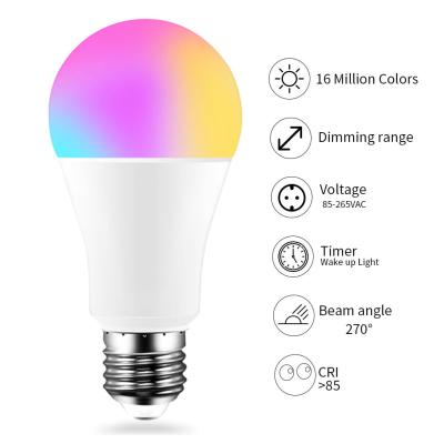 China E26 Smart conduziu a ampola 2800K Dimmable conduziu ampolas colore o controle do App à venda