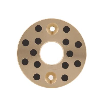 China Selflube Bronze Washer Oilless With Graphite Insert Metal Bush for sale