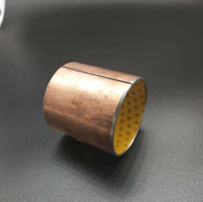 China Rolamentos lisos de suportação de aço do polímero composto para a maquinaria metalúrgica à venda