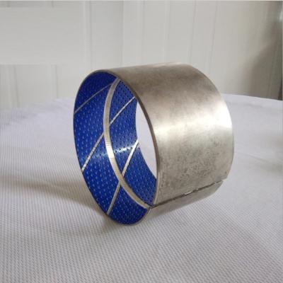 China Blaue POM Coated Oil Grease Lubricated-Metallpolymer-Gleitlager zu verkaufen