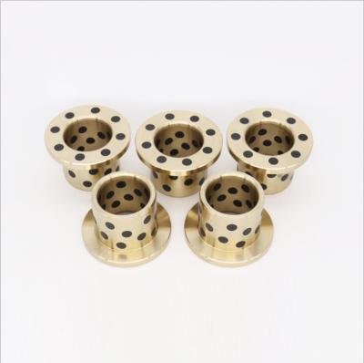 China C86300 SAE430B Manganese Bronze Flange Bushings Solid Lubricant Centrifugal Casting for sale
