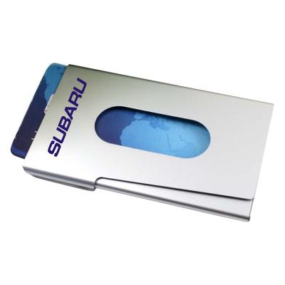 China Hand push type metal business card holder for men,Customized business card holder case for sale