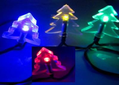 China 4.8m Solar Powered LED String Lights Outdoor Christmas Tree Shaped In Multicolor for sale