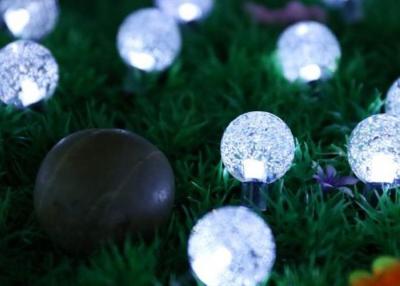 China 4.8 M LED Globe Christmas Lights Purple / Red / White Crystal Ball CE Certificated for sale