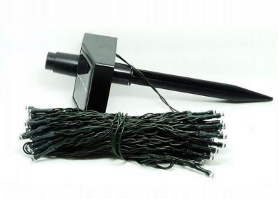 China Black Cable Solar Powered Outdoor String Lights Energy Saving Auto On In Dark for sale