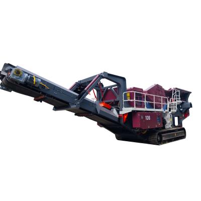 China Sand Stone Mobile Crusher Station Gravel Processing Tracked for sale