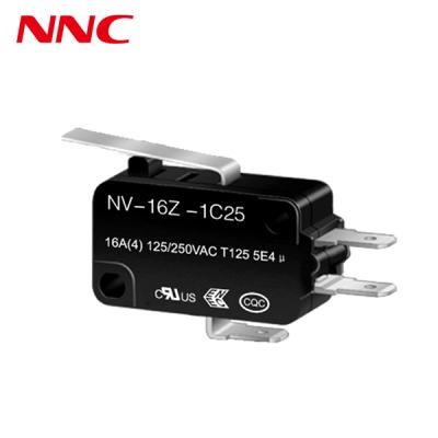 China Microinterruptor NNC a prueba de agua serie NV con diferentes tipos de palanca Interruptor de alta velocidad y precisión para automatización industrial en venta