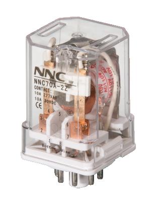 China Relé de potencia NNC 24VDC 10A NNC70A Relé de alta tensión CC para pila de carga de coche Energía solar en venta