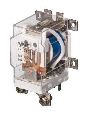 China Relé de potencia NNC 28VDC 60A JQX-60F NNC71G Relé de alto voltaje CC para pila de carga de coche Energía solar en venta